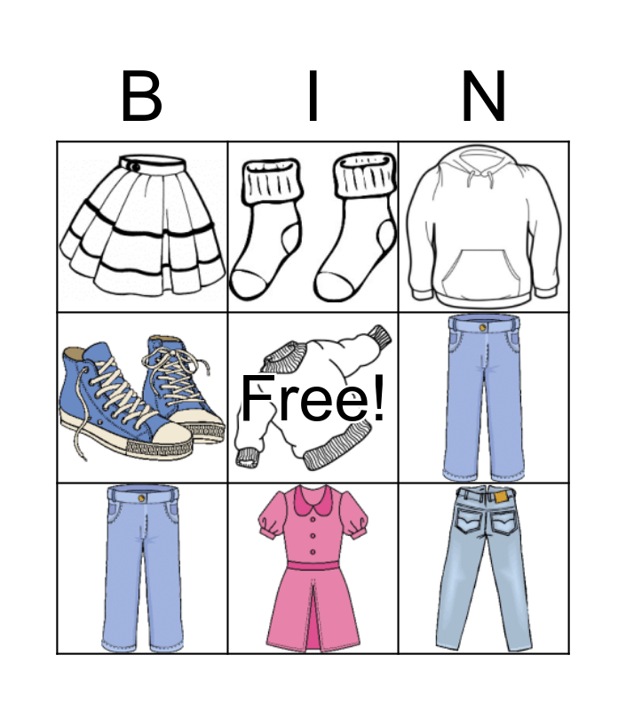 LES VETEMENTS Bingo Card