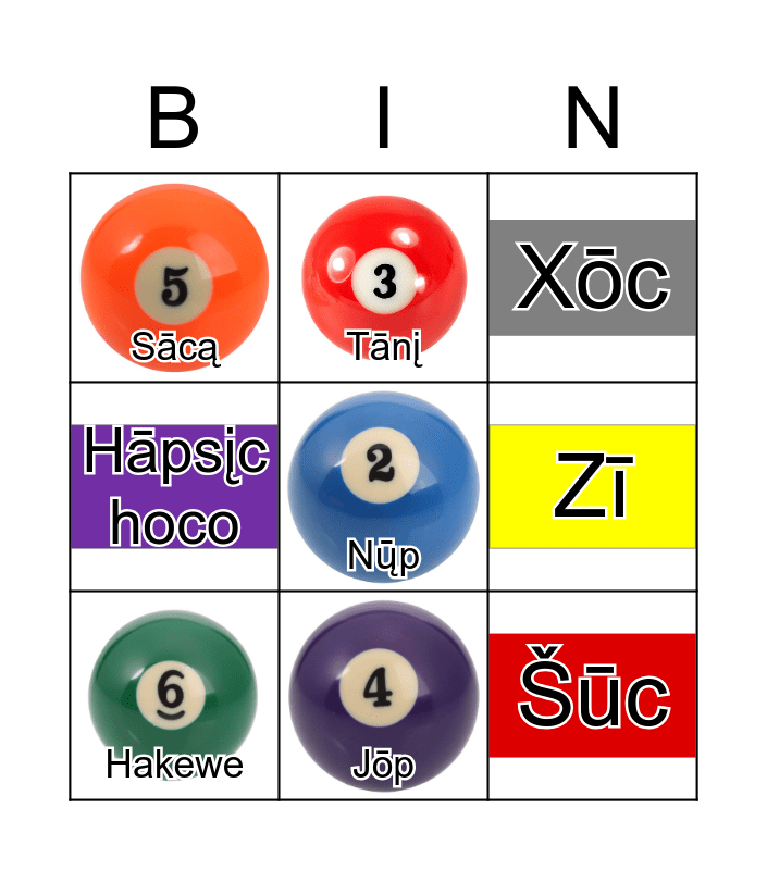 HoCak Bingo! Bingo Card