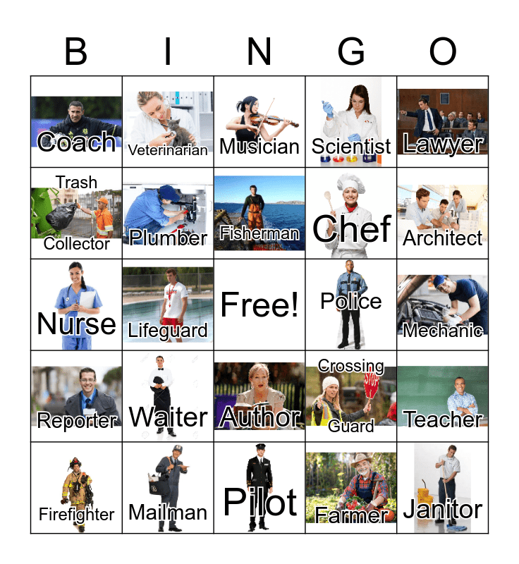 Career Bingo Card