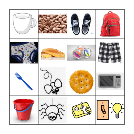 Generalization BINGO Card