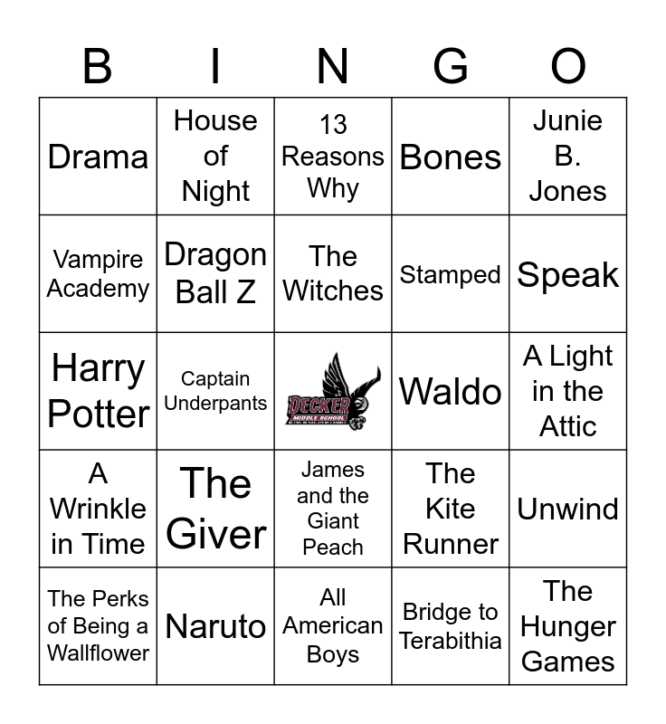 BANNED BOOKS BINGO Card