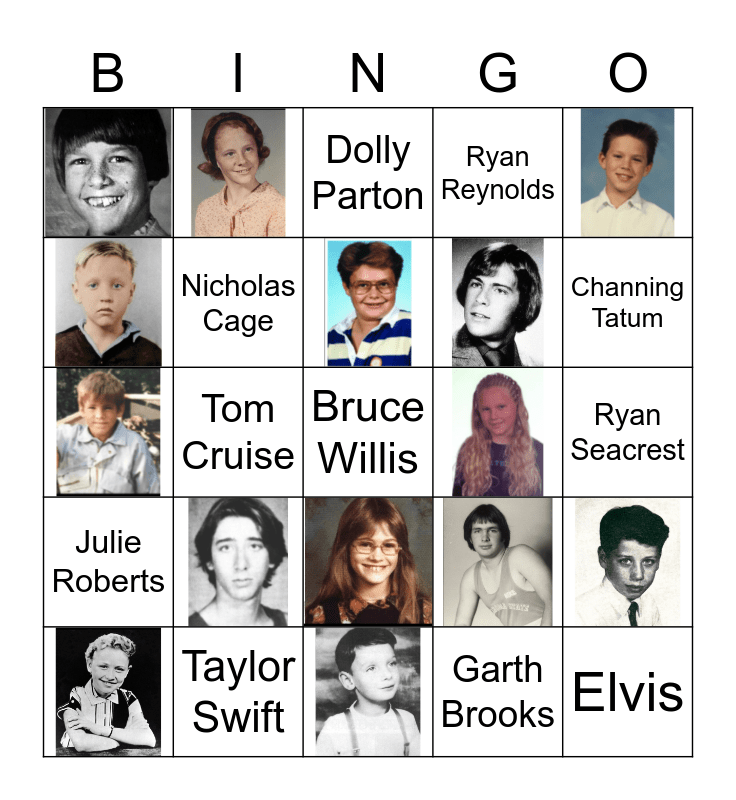 Yearbook Trivia Bingo Card