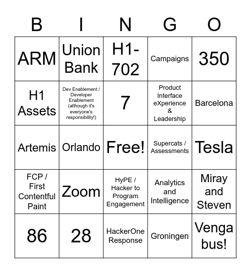 EPD Trivia! Bingo Card