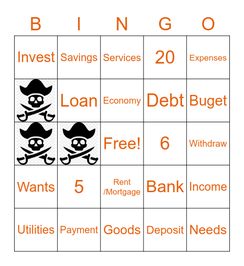 Mini Economy Bingo Card