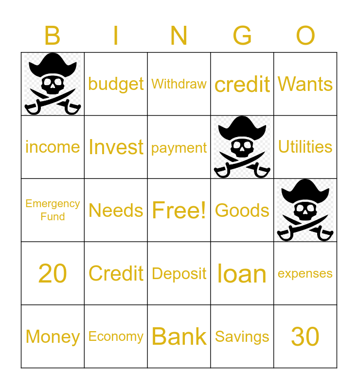 Mini Economy Bingo Card