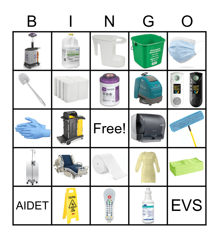 EVS Week Bingo Card