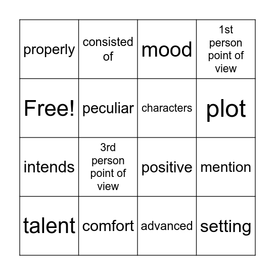 Journeys Lesson 1 Bingo Card