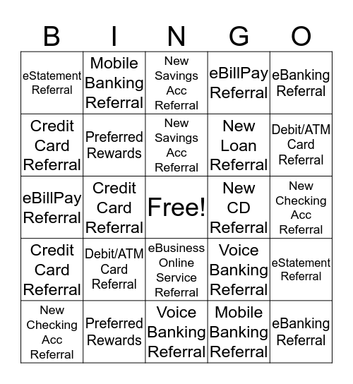 Sales Bingo Card