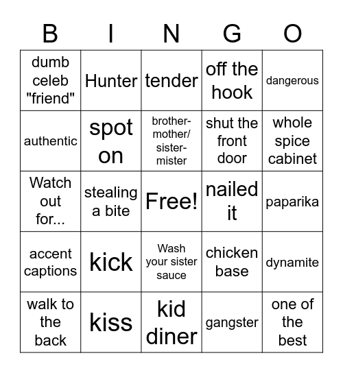DDD Bingo Card
