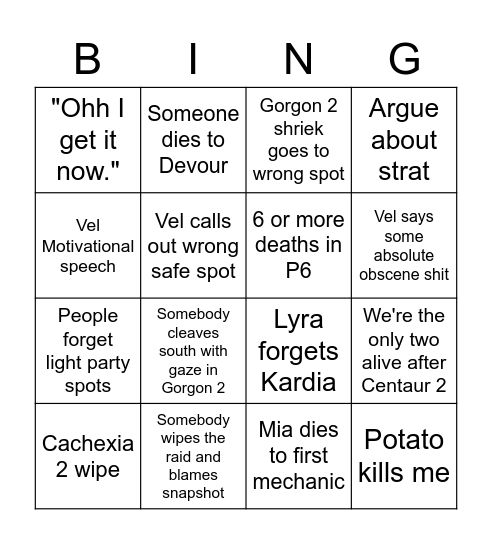 Garden of Trolling Bingo Card