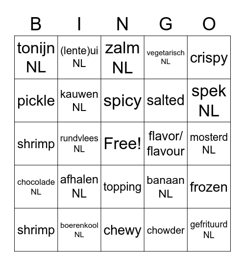 2V Unit 1 Lesson 3 All Right Words Bingo Card