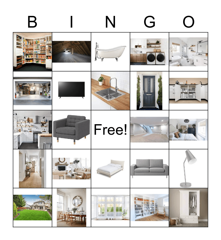 House BINGO Card