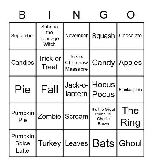 ACB Spooky Bingo Card