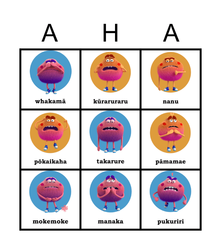 Wharewhare - Kare-ā-roto Bingo Card