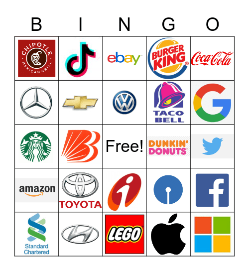 Brand Logos BINGO @ NEUSTAR Bingo Card