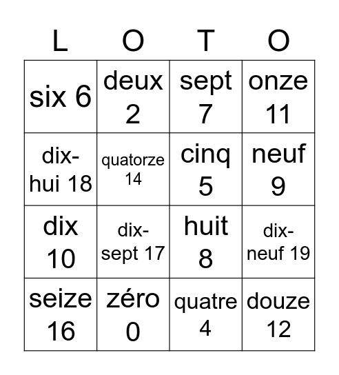Loto 1mh3 Bingo Card