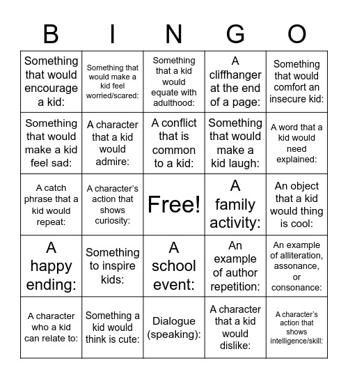 Untitled Bingo Card Untitled Bingo Card