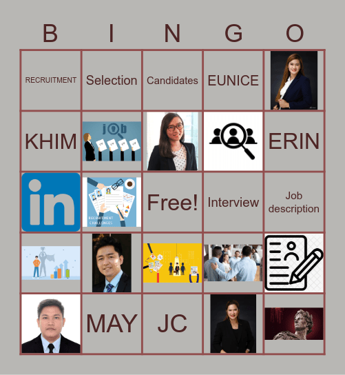 RECRUITMENT&SELECTION Bingo Card