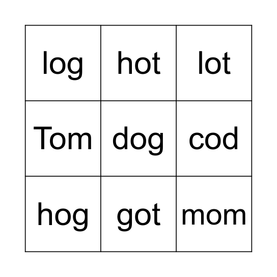 List 4 Bingo Card