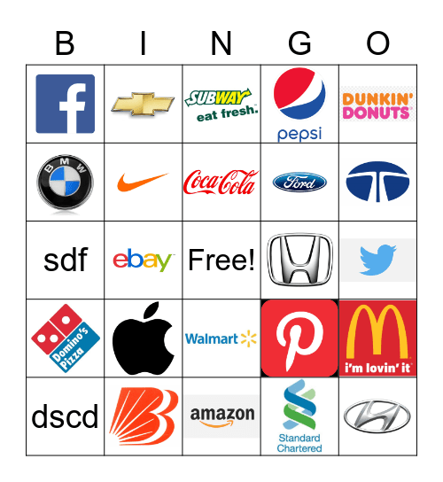Brand Logos BINGO @ ABWA Bingo Card