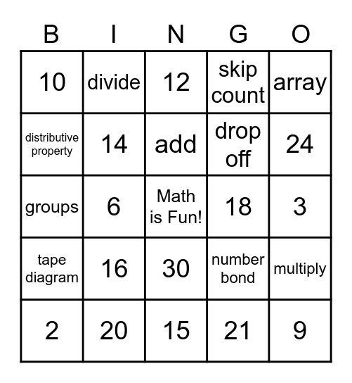 Multiply by 2 and 3 BINGO Card