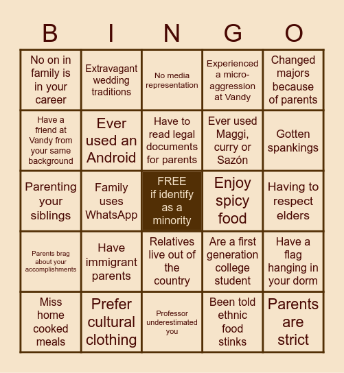 ASU x MAPS Bingo Card