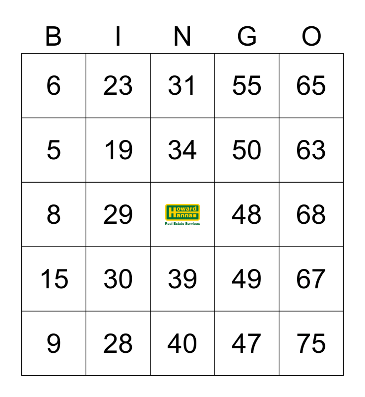 Children's Free Care Fund Bingo Card