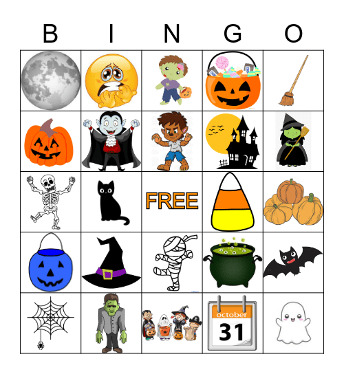 Halloween Bingo Card