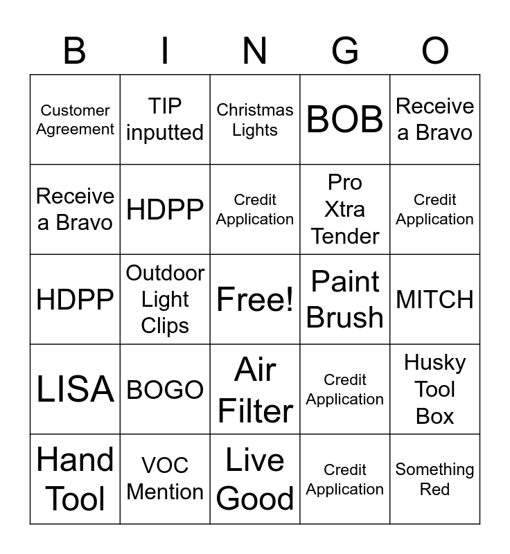 Off to the Races BINGO Card