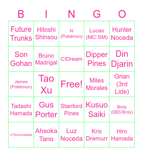 Jack TransIllumina Fav/Kin Bingo Card🦗 Explore o universo dos jogos e apostas com 7 turtle game