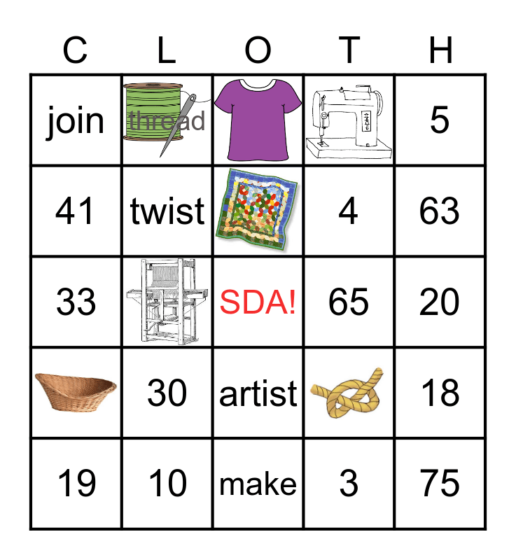 SDA Member Bingo1 Bingo Card