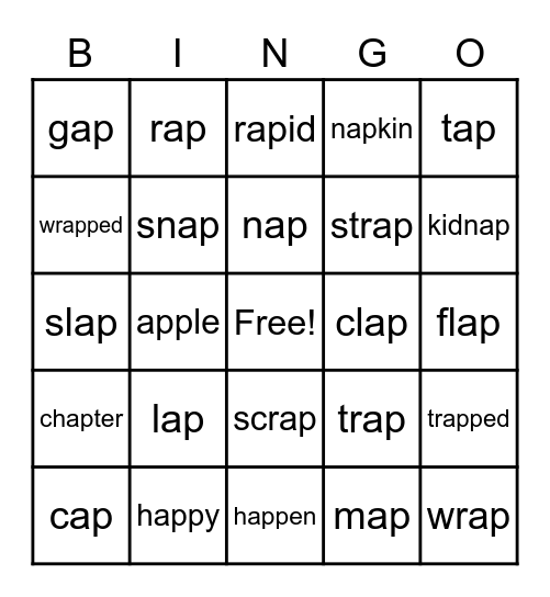 ap: BINGO Card
