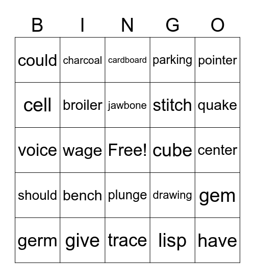 Level 33 Bingo Card