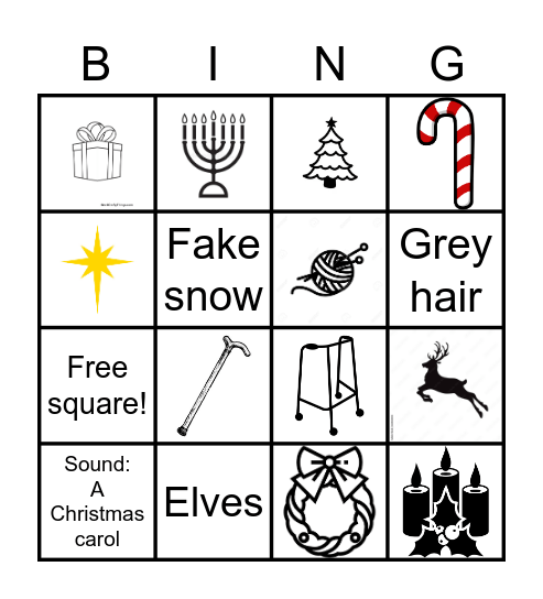 Christmas BINGO Card