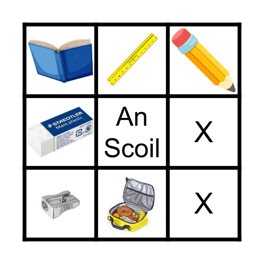 An Scoil Bingo Card