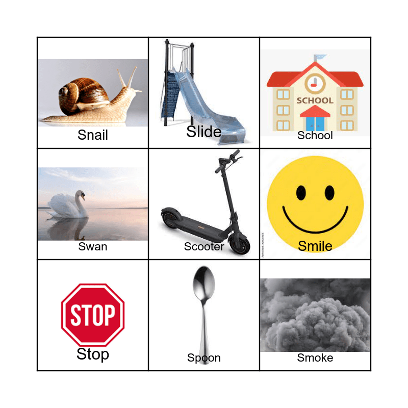 S Blends! Bingo Card