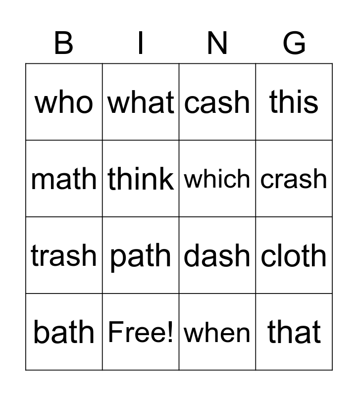 Superkids Unit 2 Bingo Card