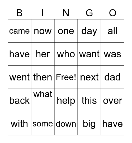 RED Group bingo Card
