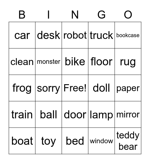 OD1 unit 4 Bingo Card