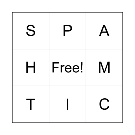 Beginning Sounds Bingo Card