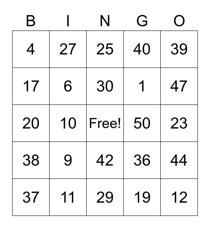 Prime and Composite Numbers Bingo Card