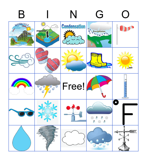 Weather Bingo Cards Free Printable at Jimmy Koonce blog