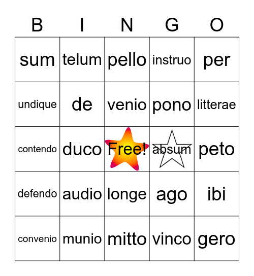 Week 14 Bingo Card