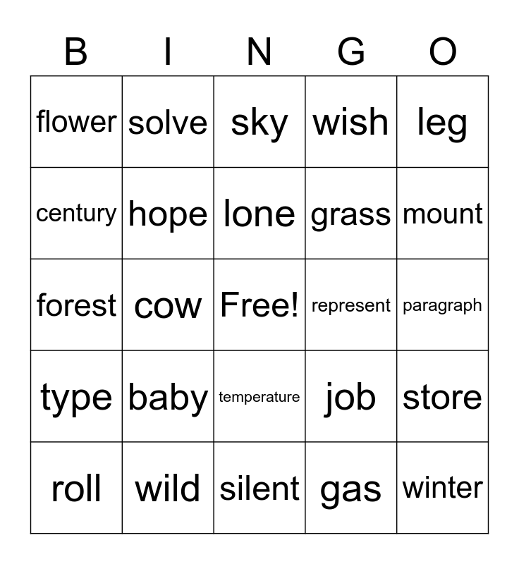 อิอิ Bingo Card