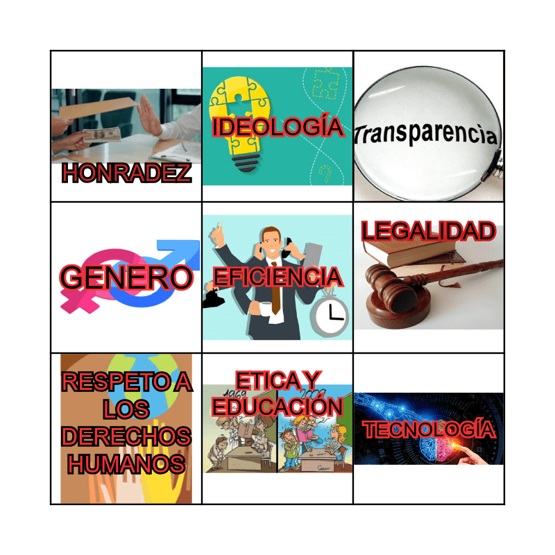 LOTERÍA ÉTICA EN LA EMPRESA Bingo Card