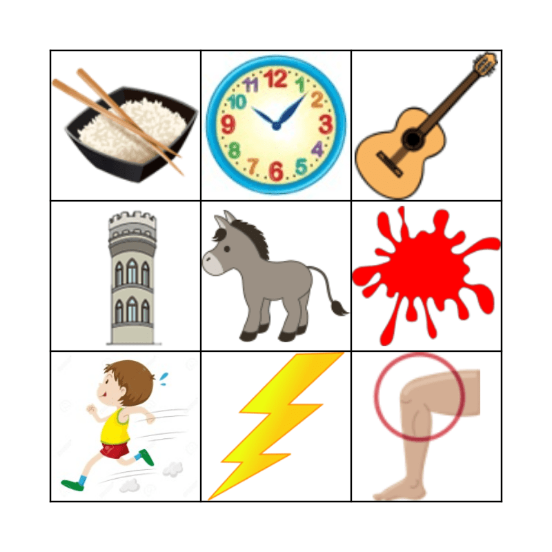 Lotería /rr/ Bingo Card