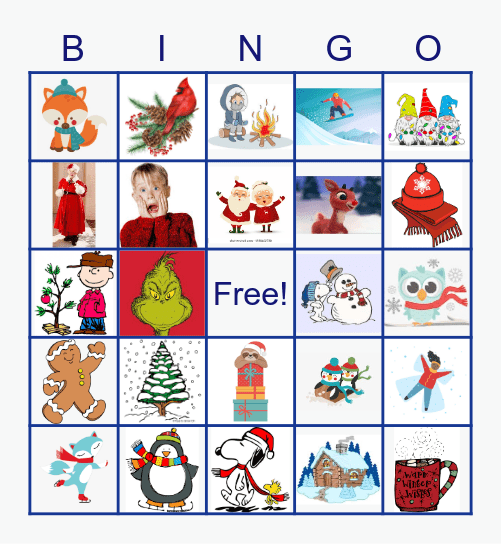 Spirit Week 2022 Winter Bingo! Bingo Card