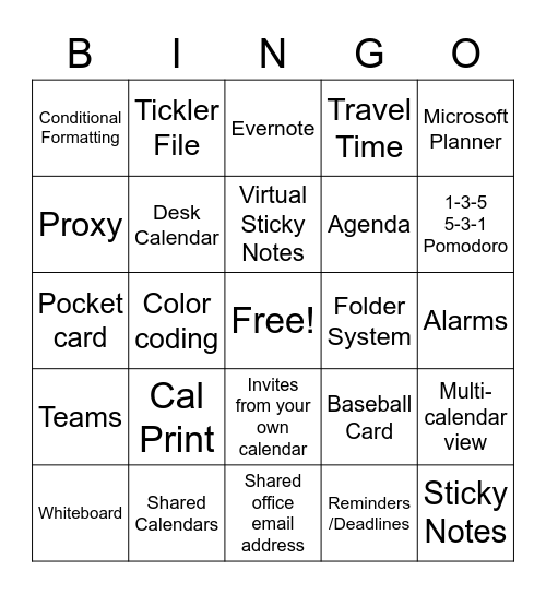OMS Best Practices Bingo Card OMS Best Practices Bingo Card