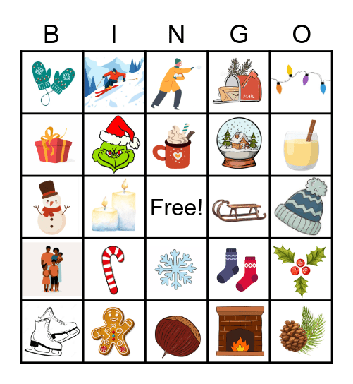 Holiday Bingo! Bingo Card