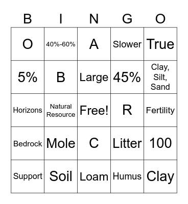 Related Bingo Cards
